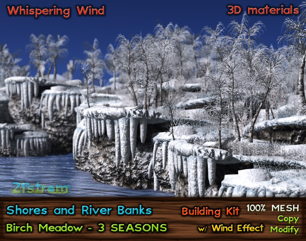 White Birch Tree Glen – another 4 sets – more 30 mesh landscapes with ...